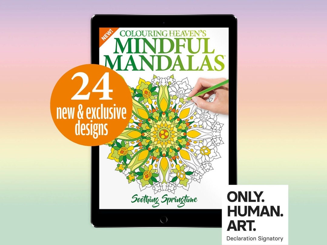 Mindful Mandalas Soothing Springtime (digital Download) | Relaxing ...