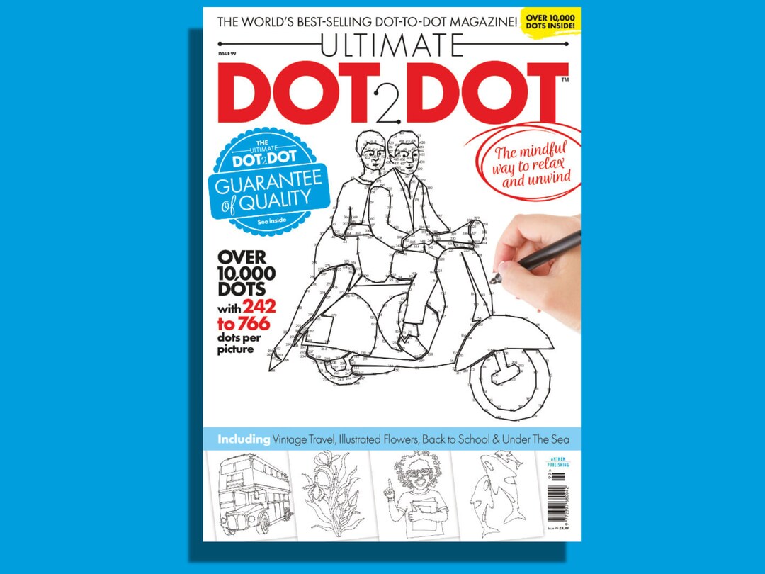 Ultimate Dot 2 Dot Issue 99 Vintage Travel, Flowers, Back to School & Under the Sea Dot to Dot ...