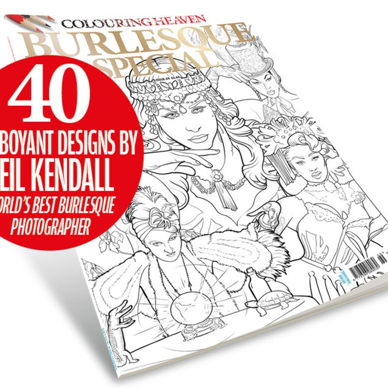 Burlesque Coloring Page - Etsy