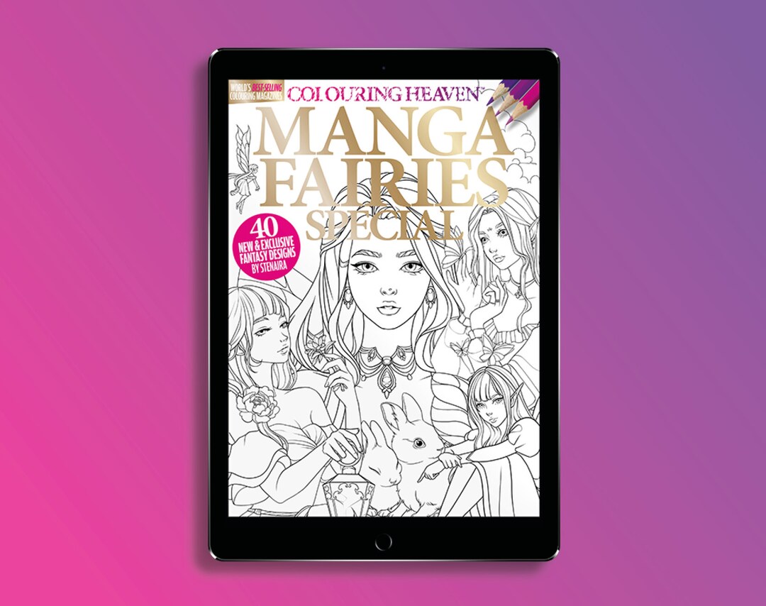 Colouring Heaven Manga Fairies Special digital Download PDF Manga Anime ...