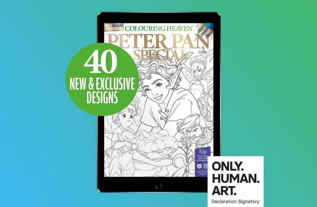 Colouring Heaven Peter Pan Special (digital Download PDF) | Peter Pan ...