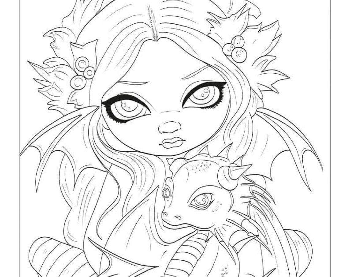 Colouring Heaven Winglings Special (digital Download PDF) | Mythical ...