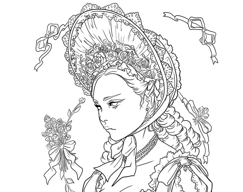 Colouring Heaven Collection Vintage Costume (digital Download PDF ...