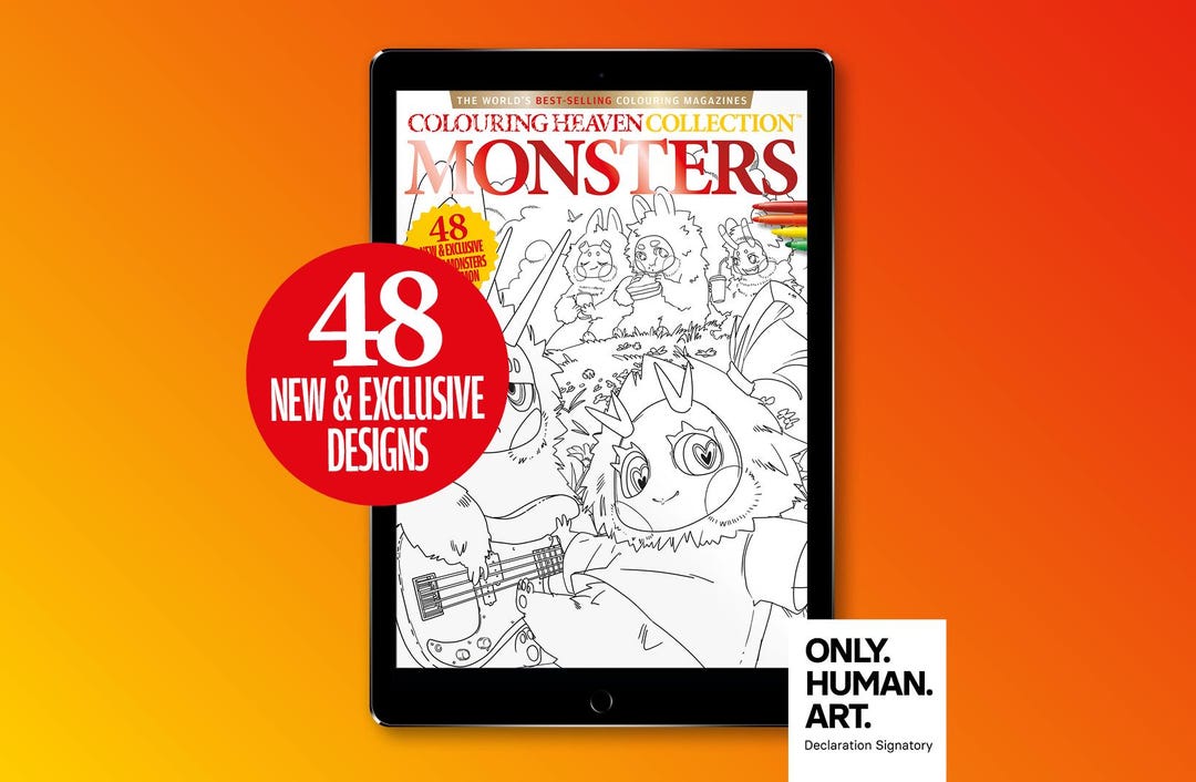 Colouring Heaven Collection Monsters (digital Download PDF) | Laila ...