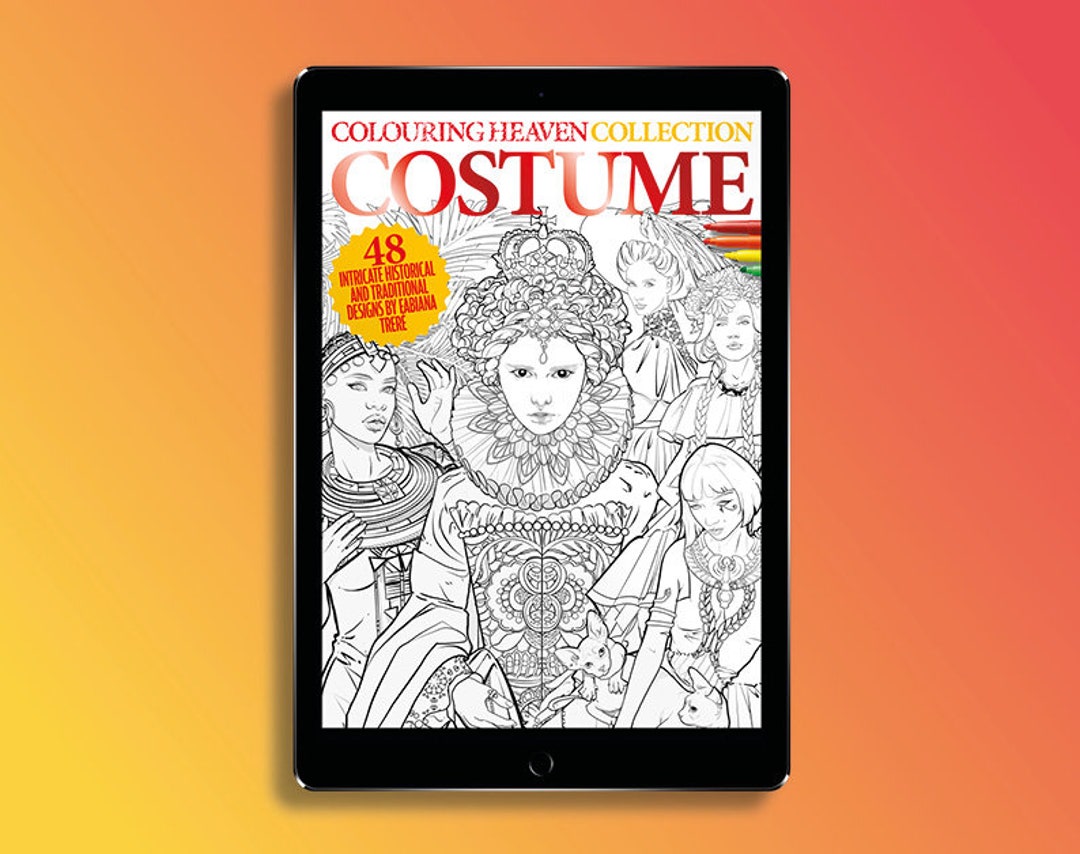 Colouring Heaven Collection Costume digital Download PDF Historical ...