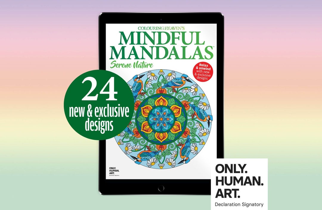 Mindful Mandalas Serene Nature (digital Download) | Pattern & Mandala ...