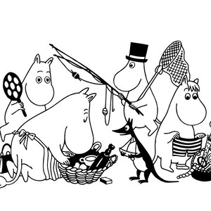 Colouring Heaven Collection Moomin print Magazine Moomin - Etsy UK