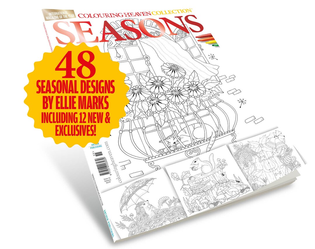 Colouring Heaven Collection Seasons (print Magazine) | Seasonal ...