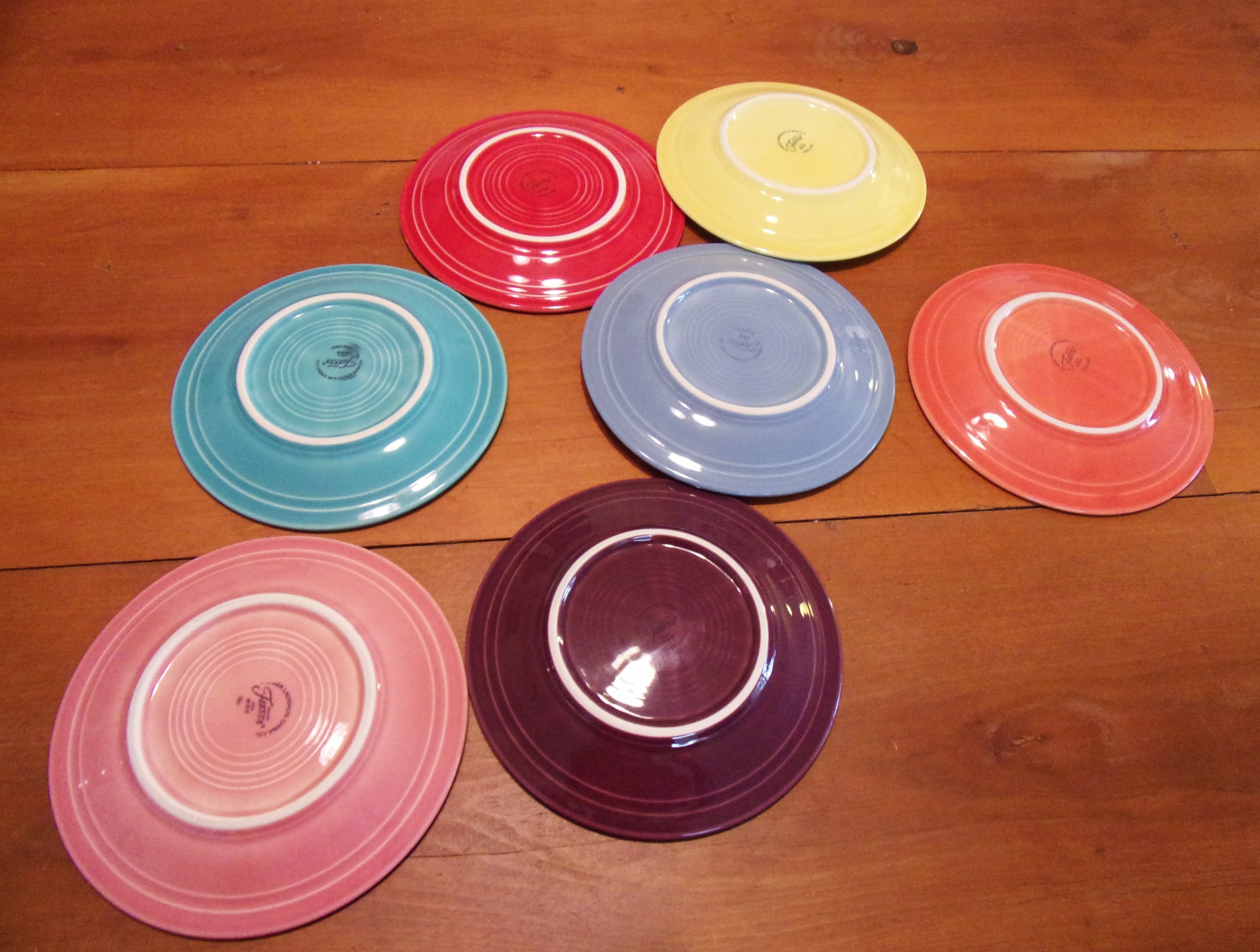 Fiesta Dessert or Salad Plates Fiestaware Homer Laughlin USA Colors ...