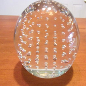 Clear Glass Paperweight - Etsy