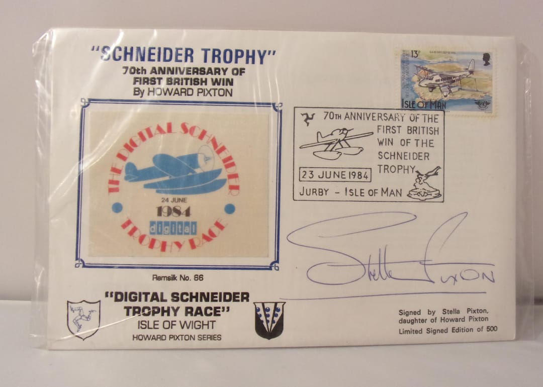 Schneider Trophy Howard Pixton Seaplane Race of 1914 First Day Cover ...