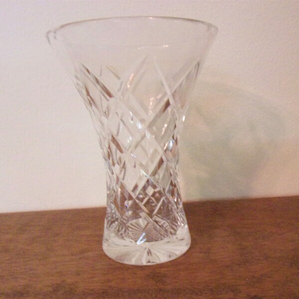 Cut Glass Vase - Etsy