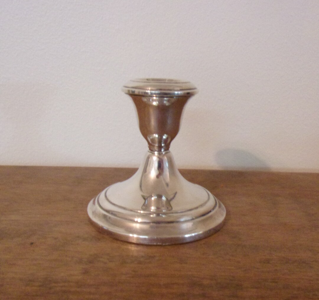 Gorham Sterling Silver Vintage Candlestick Candleholder Weighted Fluted ...