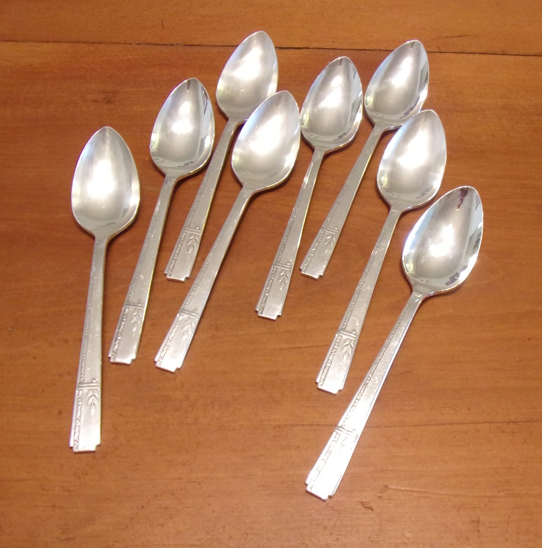 Six Holmes and Edwards Silverplate Teaspoons Century Pattern 6 Super ...