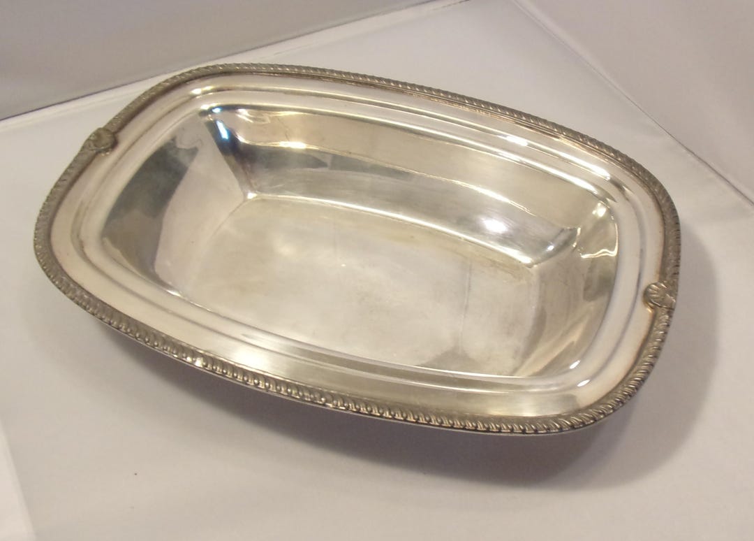 Vintage Silverplate Rectangular Vegetable Bowl Serving Dish With ...