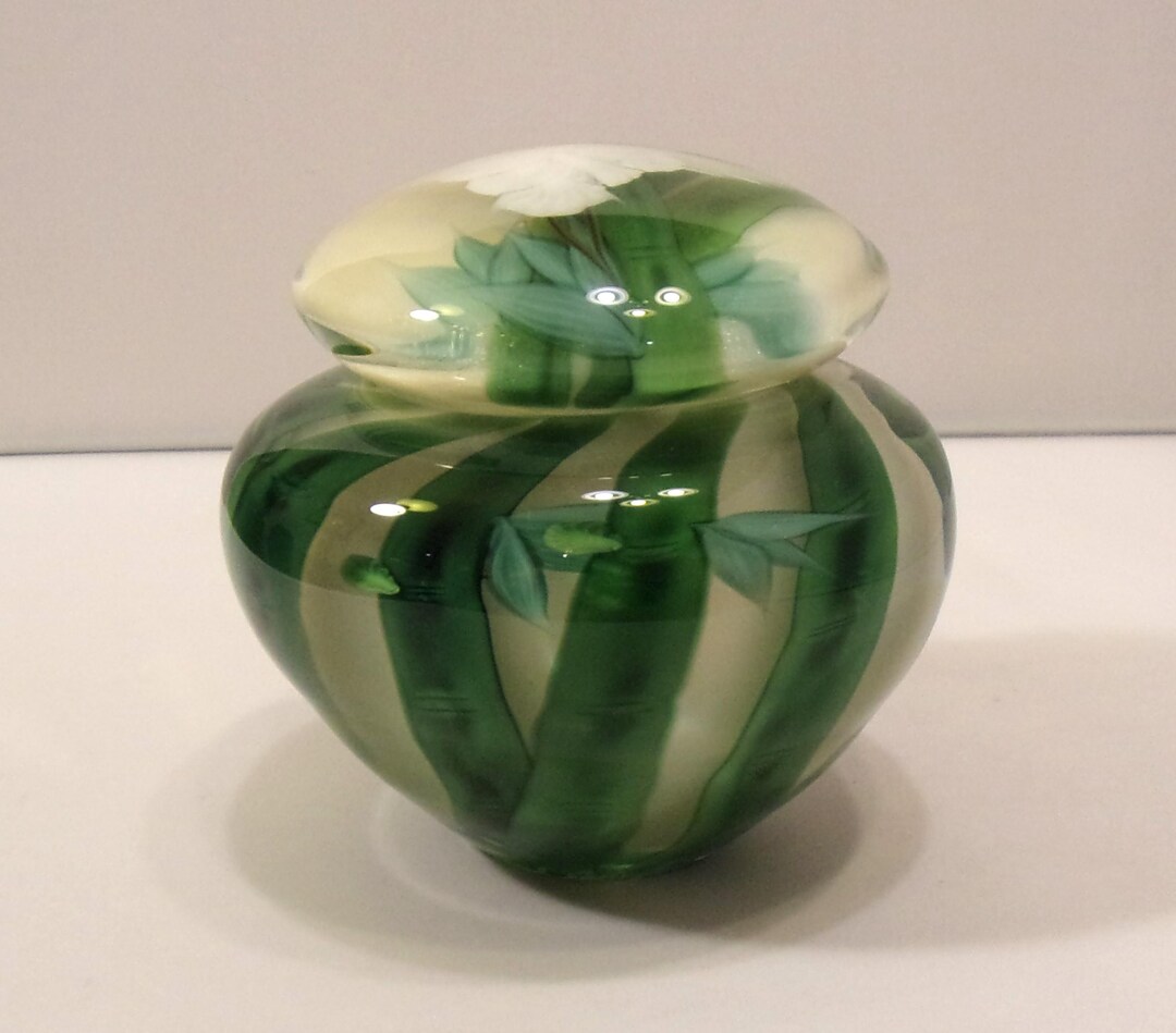 Art Glass Lundberg Studios Daniel Salazar Lundbergstudio Signed Bamboo ...