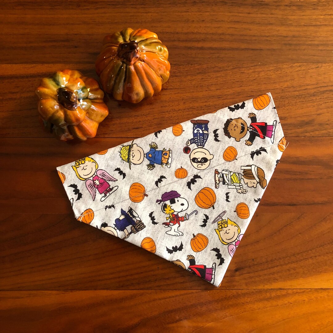 Halloween Peanuts Dog Bandana, Snoopy, Cat Bandana,puppy, Over the ...