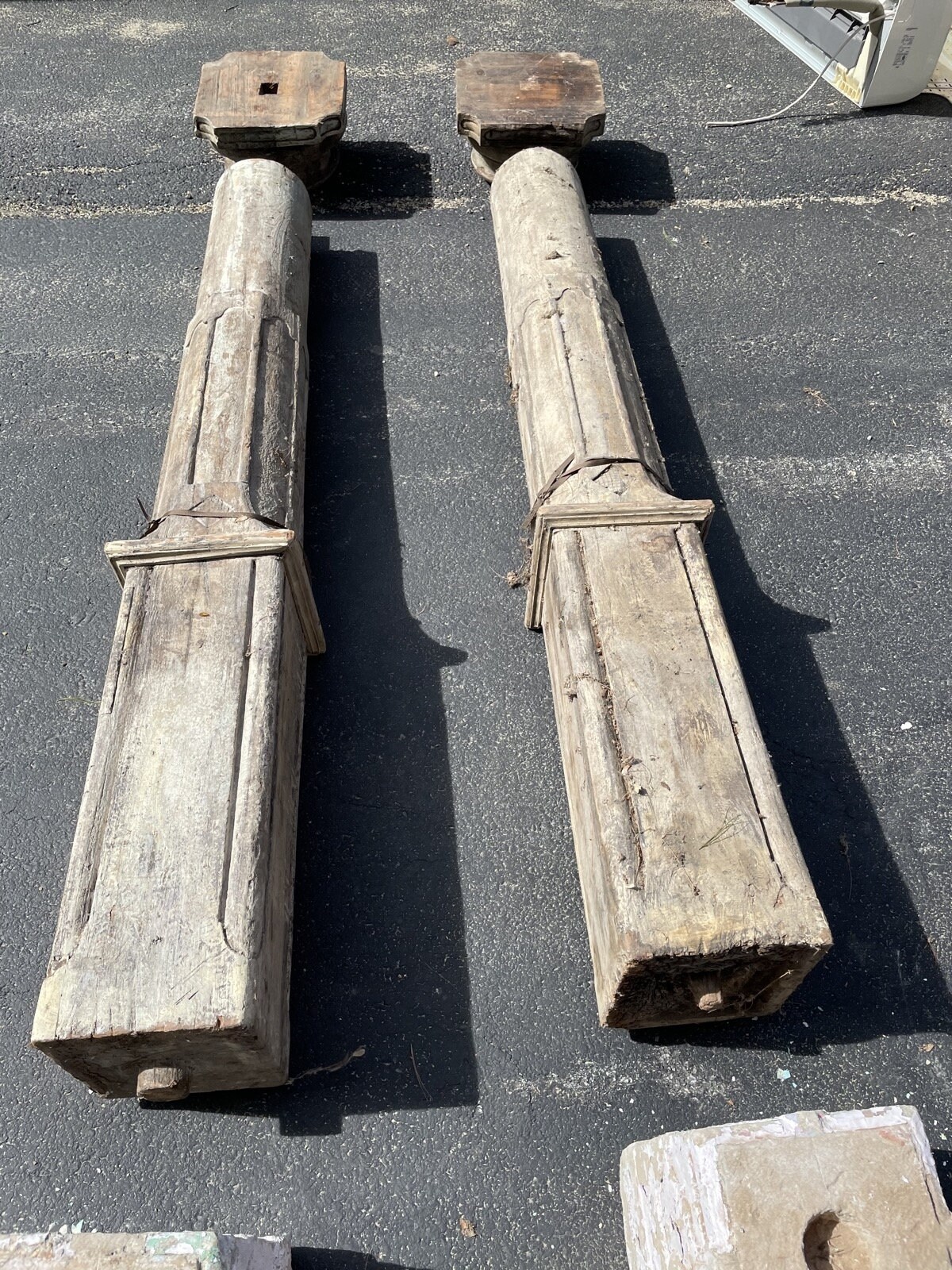 Amazing Antique Asian Wood Columns (set of 2) - Etsy