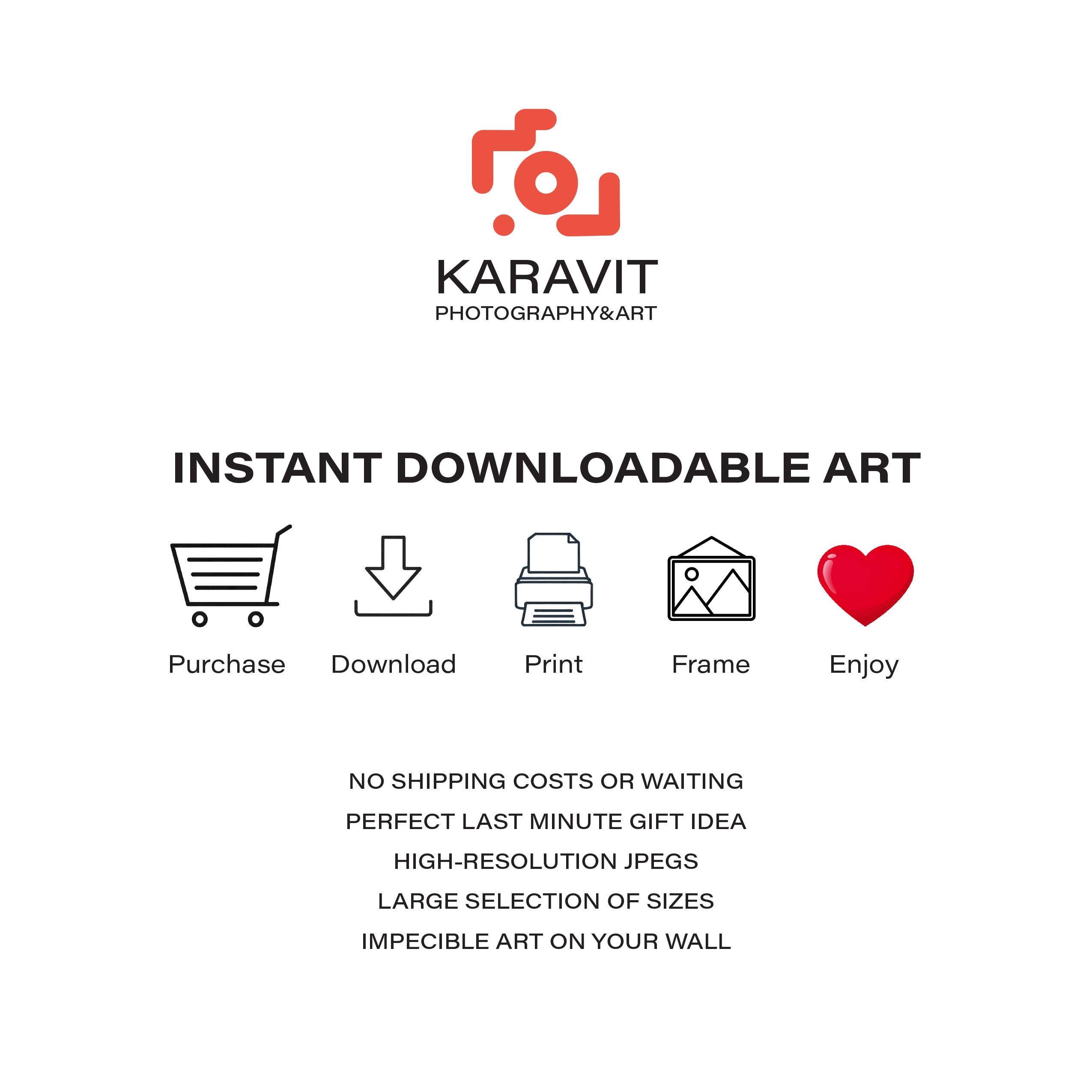 Cool Cat Wall Art Print – Funny Hipster Cat & Chick, Digital Download ...