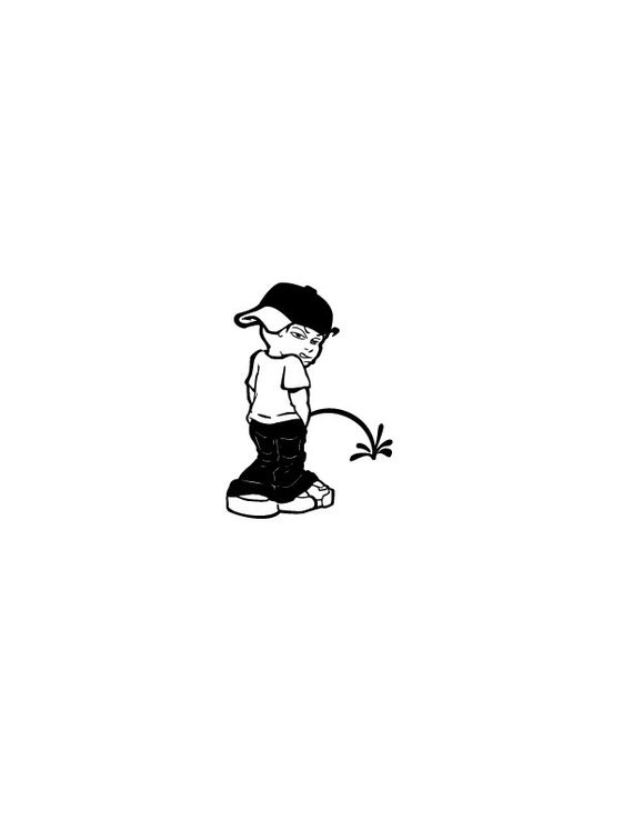 Little Boy Peeing Clipart