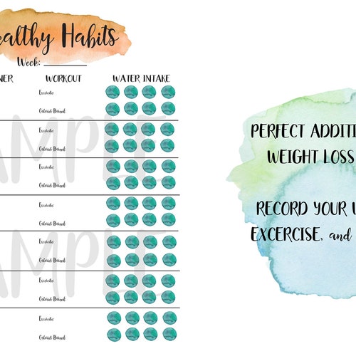 75 Soft/ Easy Challenge Habit Tracker Digital Download - Etsy
