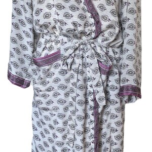 Vintage Silk Bath Robe, Upcycled Silk Sari Kimono Dressing Gown ...