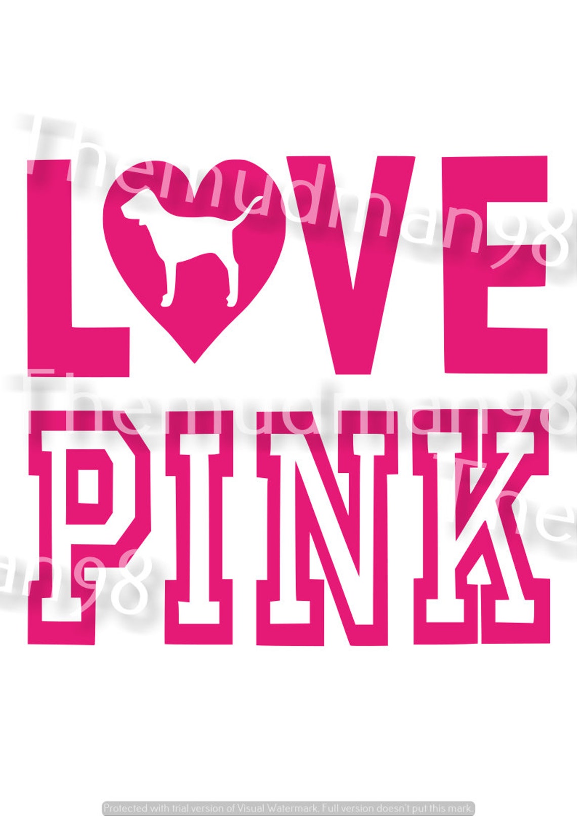 Love Pink SVG Bundle Clip Art VS Pink Nation SVG Digital | Etsy UK