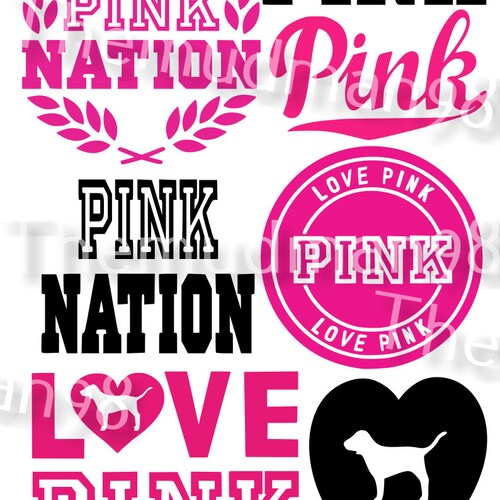 VS Pink SVG File Bundle - Etsy