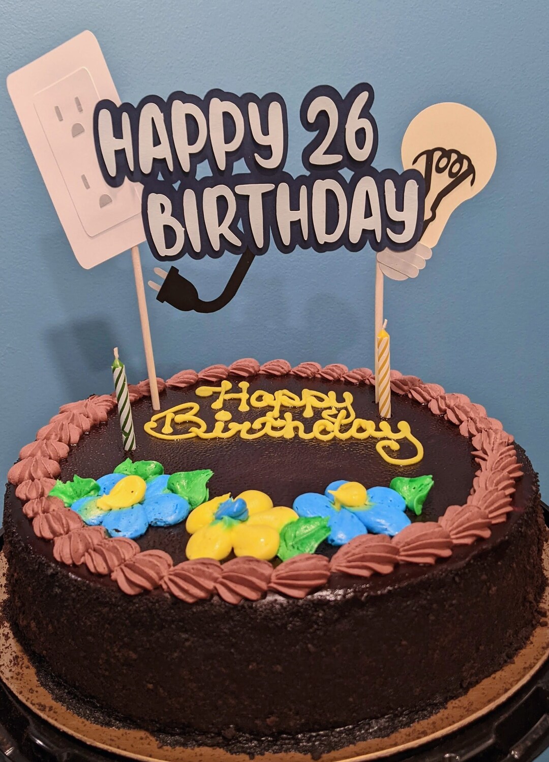 Electrician Cake Topper, Electrician Birthday, Tradesmen Cake Topper ...