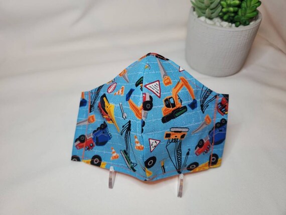 Construction Trucks Face Masks | Etsy