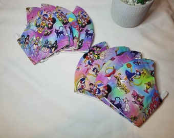 Sailor Moon Symbol Embroidered Face Masks - Etsy