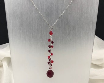 Swarovski Crystal Drop Necklace | Etsy