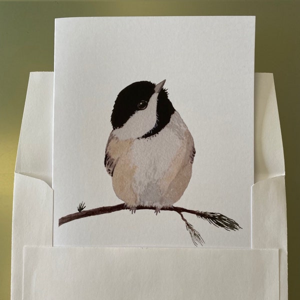 Chickadee Paintings - Etsy