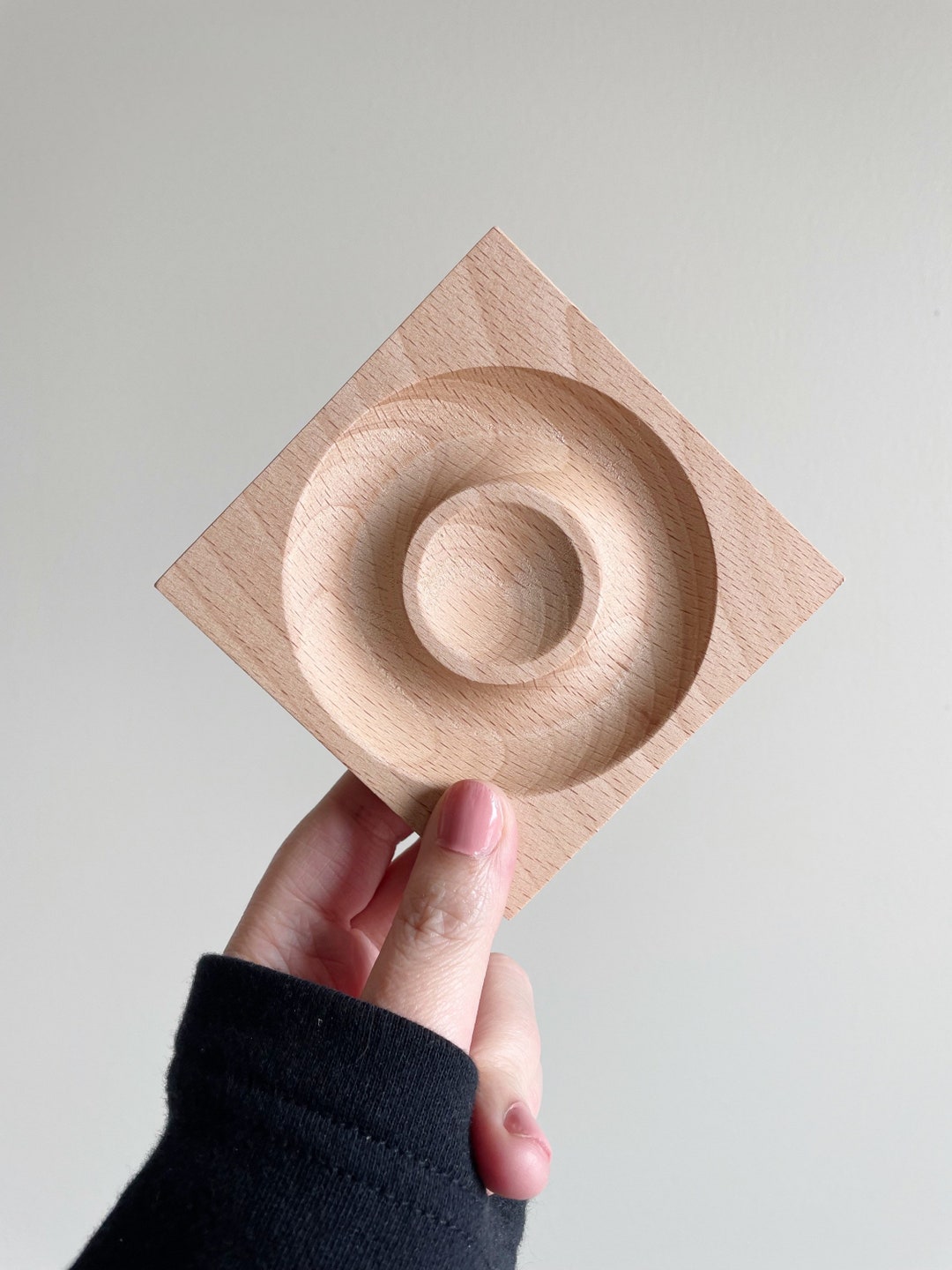 Wooden Bead Tray, Wooden Bead Organizer Display for 7 Crystal Bead ...