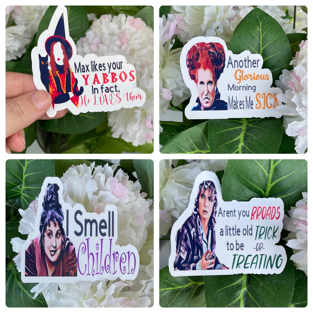 Hocus Pocus, Sanderson Sisters,Vinyl Sticker, Becher, Laptop ...