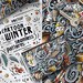 WINTER SEASON Digital Paper Pack, Happy Winter Seamless Patterns ...