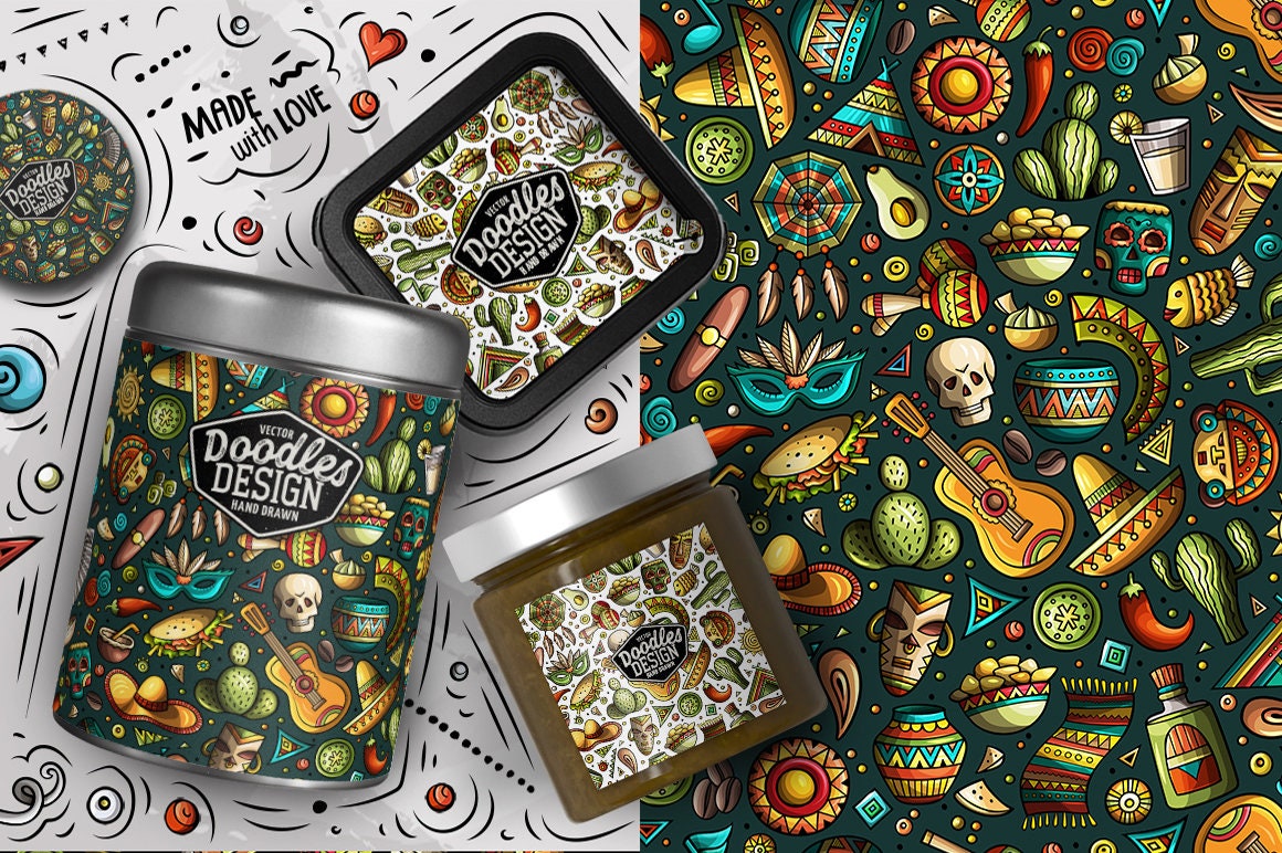 Latin America Digital Paper Pack, Latinamerican Seamless Patterns ...