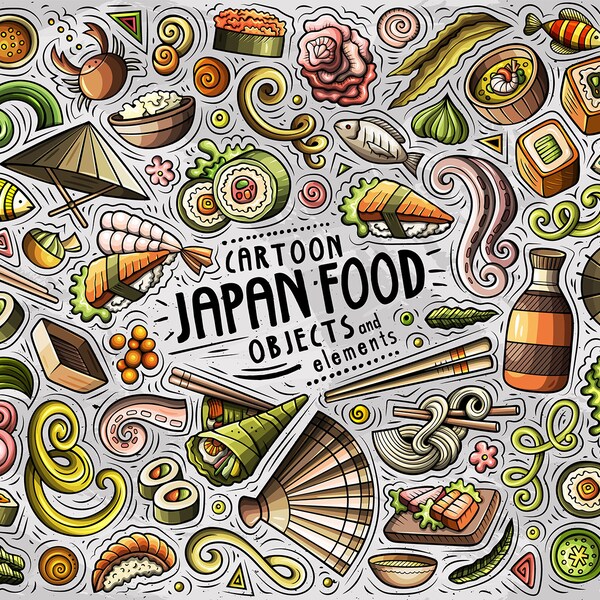 Japanese Food Clipart - Etsy