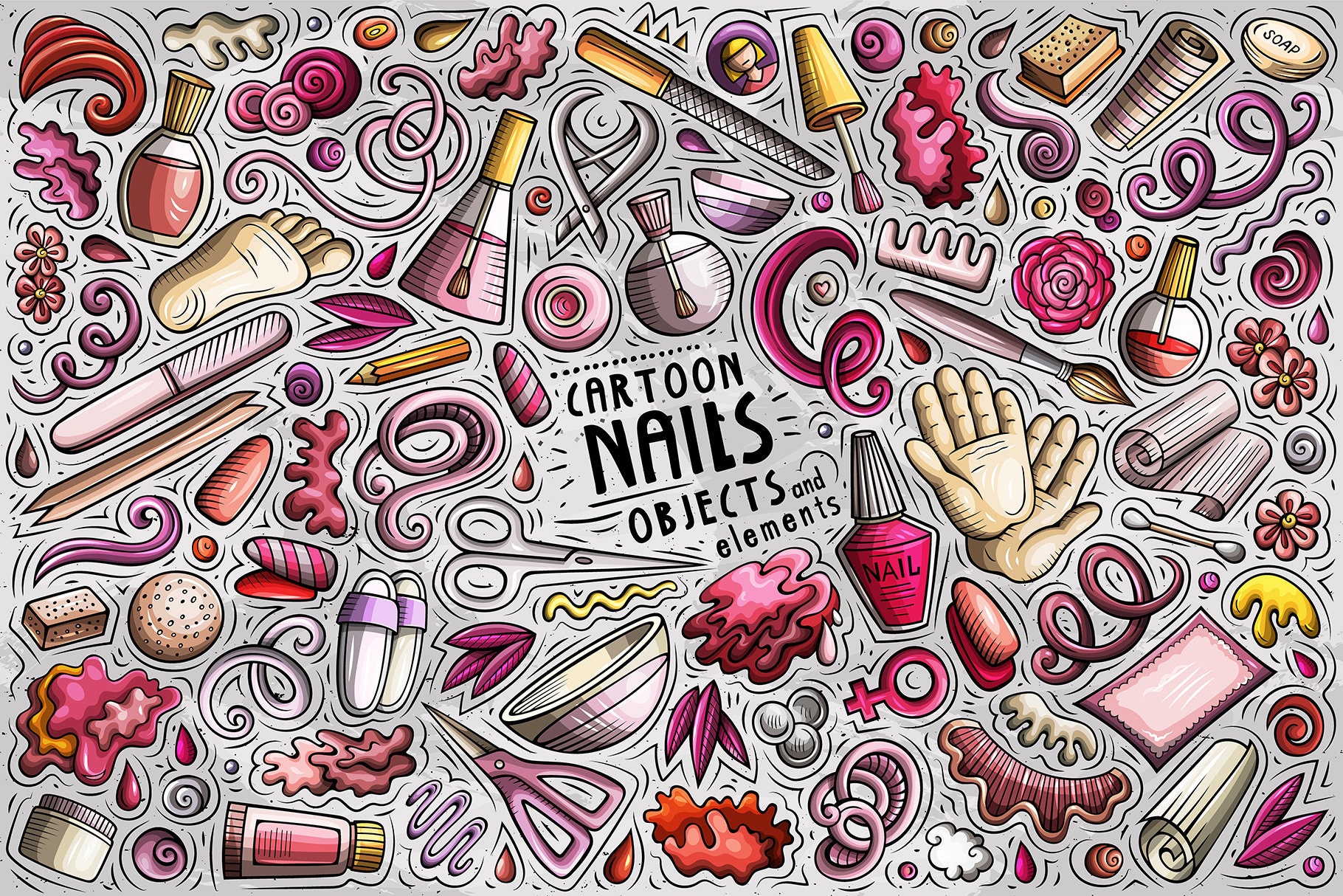Cartoon Tool Nails