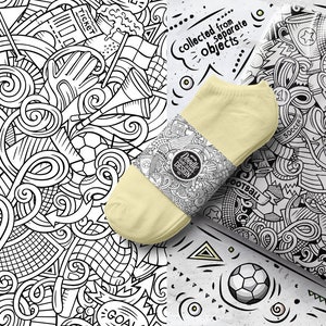 Soccer Digital Paper Pack, Football Seamless Patterns, Scrapbook Paper Set, Soccer Cartoon ...