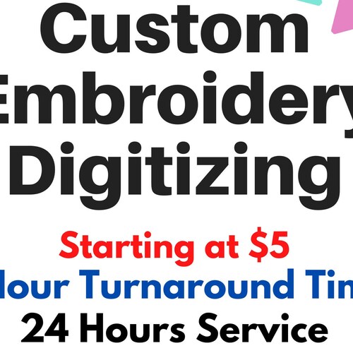 Custom Logo Digitizing for Embroidery - Etsy