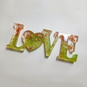 Resin Love Sign, Resin Home Decoration, Letter Decoration Home, Home ...