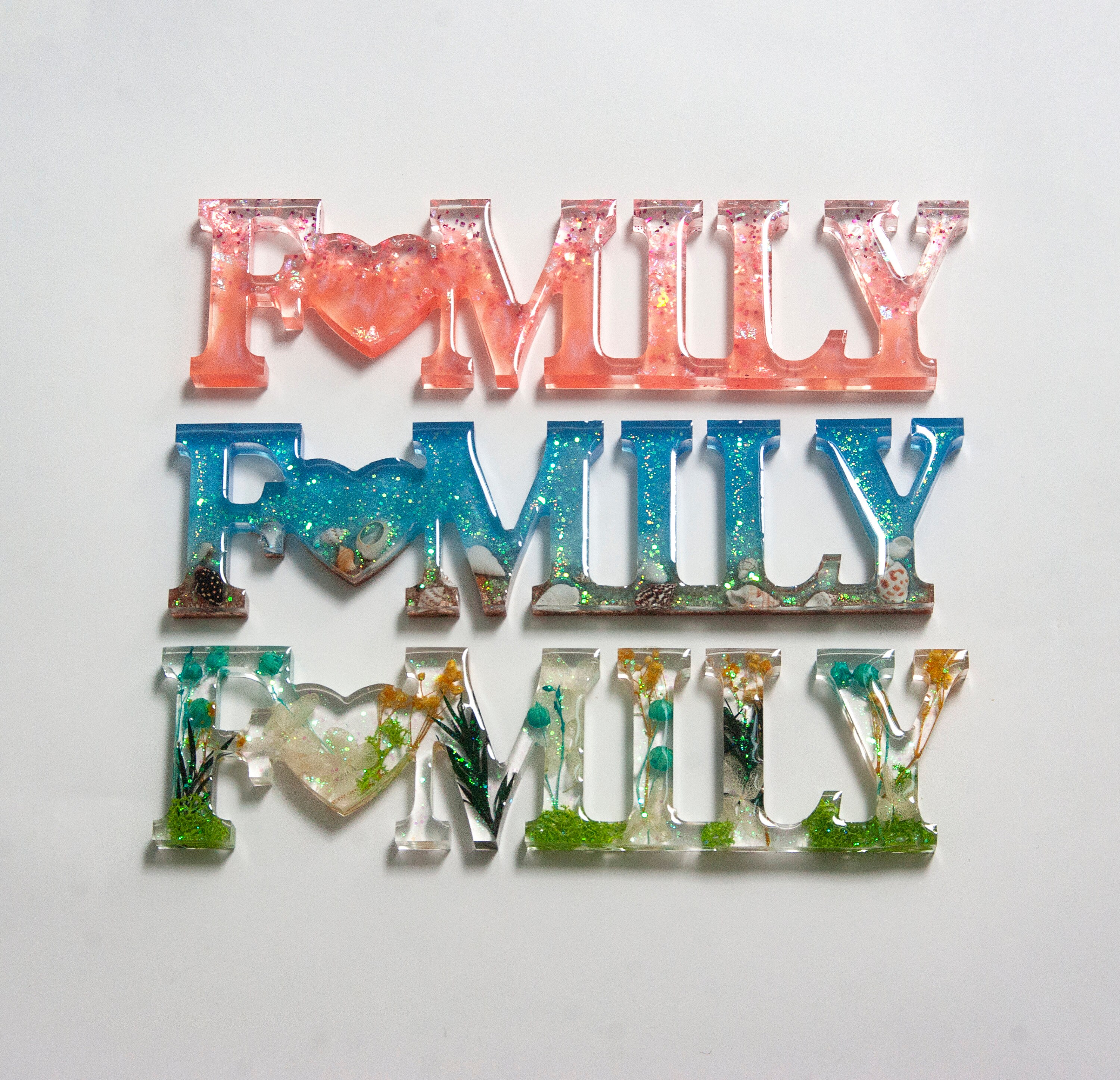 Resin Family Sign, Resin Home Decoration, Letter Decoration Home, Home ...