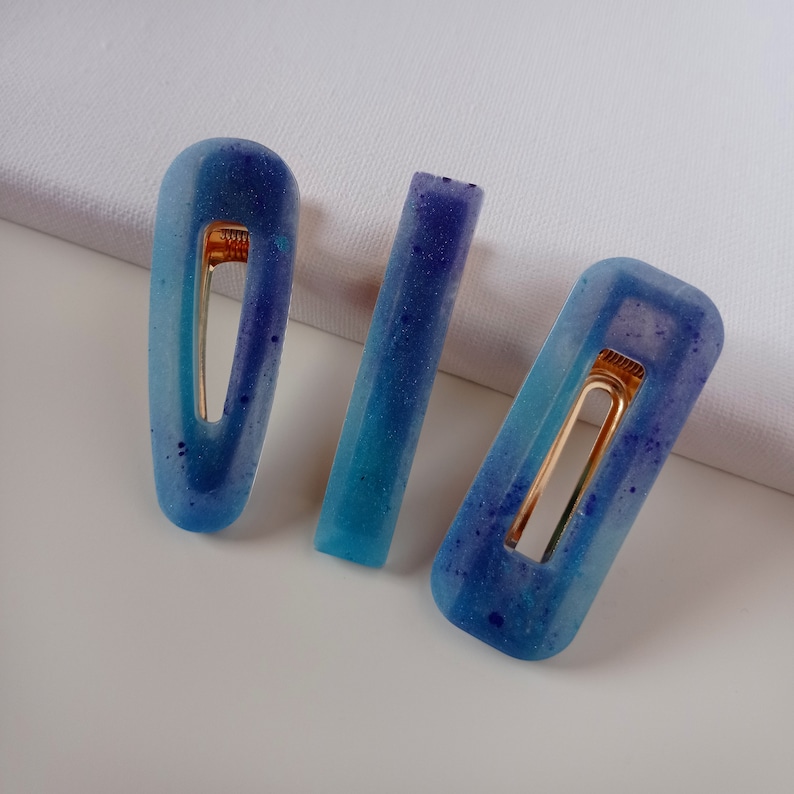 Resin Barrette, Aesthetic Barrette, Resin Hair Clip, Kawaii Hair Clip ...