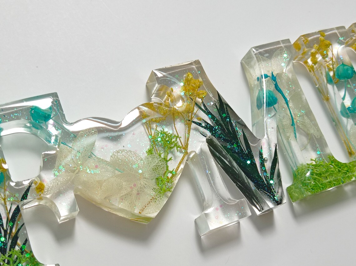 Resin Family Sign, Resin Home Decoration, Letter Decoration Home, Home ...