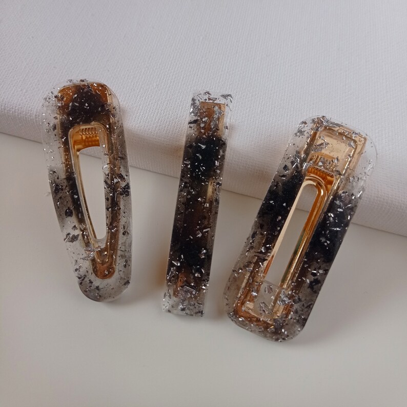 Resin Barrette Aesthetic Barrette Resin Hair Clip Kawaii - Etsy