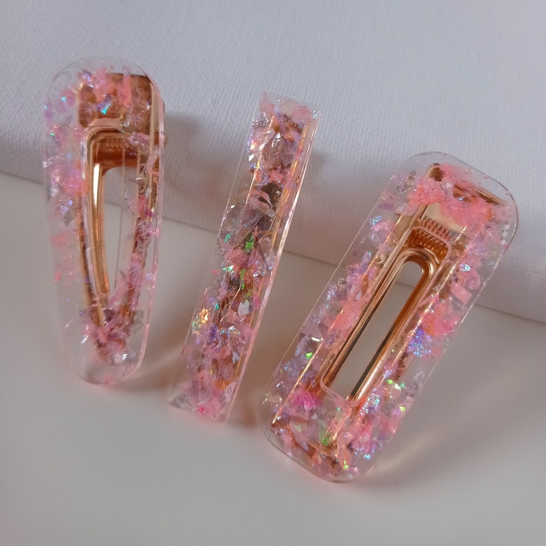 Resin Barrette, Aesthetic Barrette, Resin Hair Clip, Kawaii Hair Clip ...