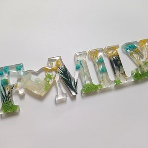 Resin Family Sign, Resin Home Decoration, Letter Decoration Home, Home ...