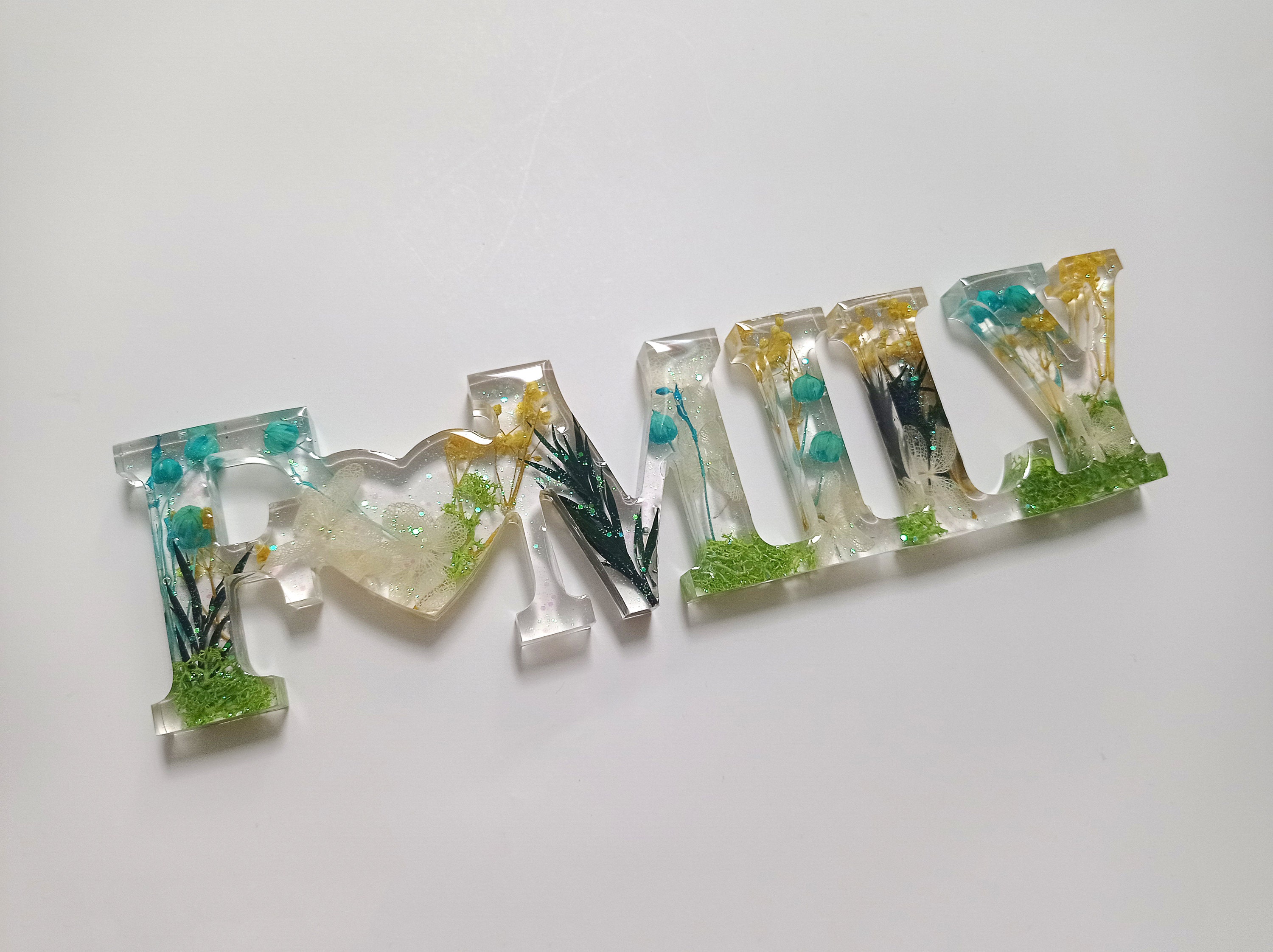 Resin Family Sign Resin Home Decoration Letter Decoration - Etsy