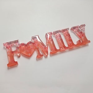 Resin Family Sign, Resin Home Decoration, Letter Decoration Home, Home ...